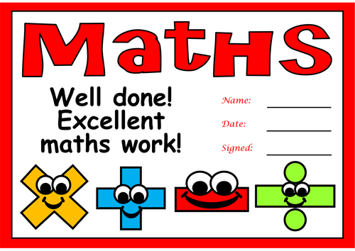 85 CERTIFICATES - ASSESSMENT WELL DONE EYFS KS 1-2 ENGLISH MATHS ...