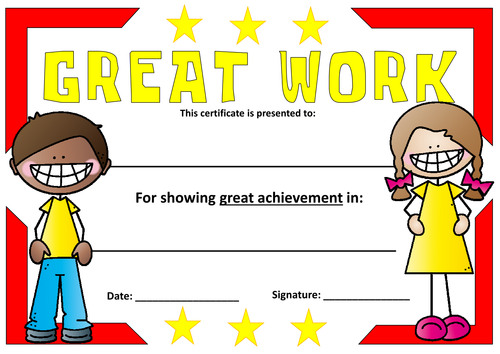 85 CERTIFICATES - ASSESSMENT WELL DONE EYFS KS 1-2 ENGLISH MATHS ...