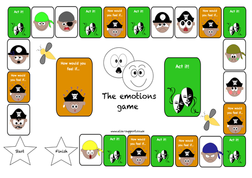 ELSA SUPPORT - Emotions board game - Emotional Intelligence/literacy ...