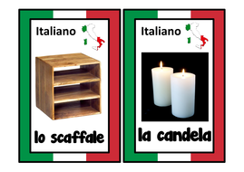 ITALIAN / ENGLISH LANGUAGE FLASHCARDS - DISPLAY ITALY GEOGRAPHY EUROPE ...