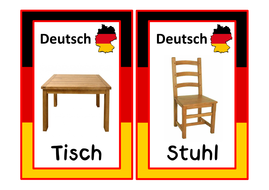 GERMAN AND ENGLISH FLASHCARDS LANGUAGE TEACHING RESOURCES EDUCATION ...