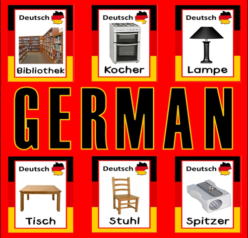 GERMAN AND ENGLISH FLASHCARDS LANGUAGE TEACHING RESOURCES EDUCATION ...