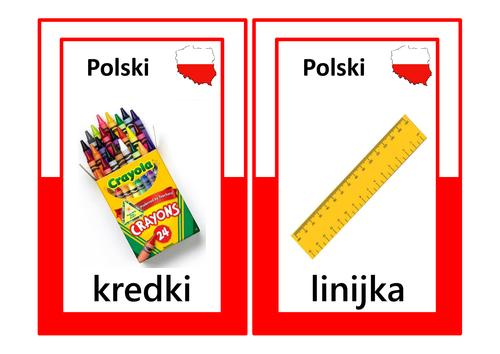 POLISH AND ENGLISH FLASHCARDS LANGUAGE RESOURCES DISPLAY KEY STAGE 1-4 ...