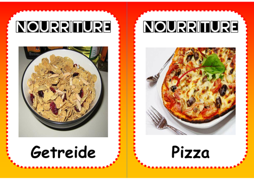 GERMAN RESOURCES display posters flashcards colours food animals days ...