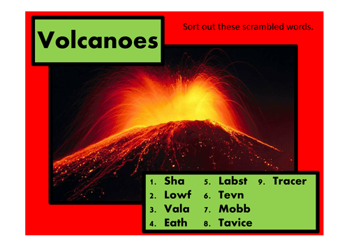 NATURAL DISASTERS TEACHING RESOURCES GEOGRAPHY VOLCANO EARTHQUAKE ...