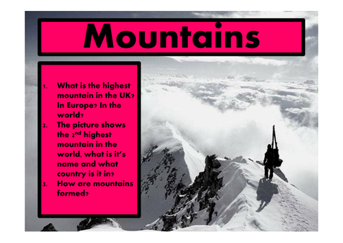 NATURAL DISASTERS TEACHING RESOURCES GEOGRAPHY VOLCANO EARTHQUAKE ...