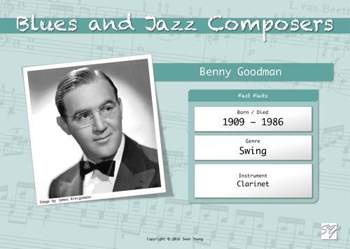 Blues and Jazz Composers – Music Classroom Poster Display Pack ...