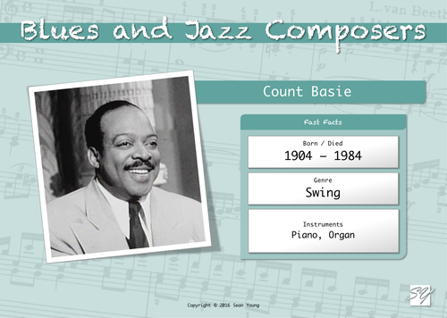 Blues and Jazz Composers – Music Classroom Poster Display Pack ...