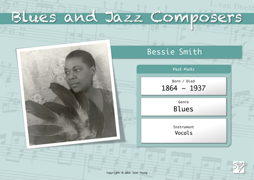 Blues and Jazz Composers – Music Classroom Poster Display Pack ...