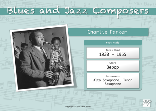 Blues and Jazz Composers – Music Classroom Poster Display Pack ...