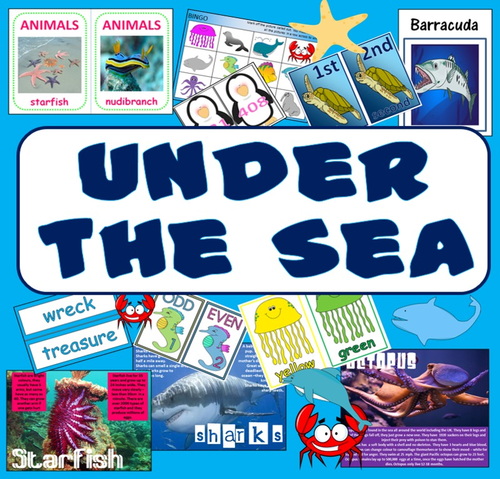 UNDER THE SEA / SEA LIFE TEACHING RESOURCE TEACHING RESOURCES ANIMALS ...