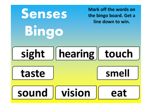 SENSES TEACHING RESOURCES EYFS KEY STAGE 1-2 SIGHT HEARING TOUCH TASTE ...
