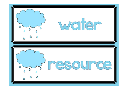 WATER CYCLE TEACHING RESOURCES KS1-2 SCIENCE OCEANS DISPLAY processes ...