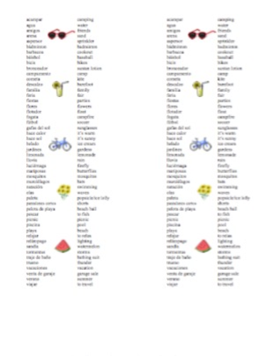 Spanish Summer Crossword Puzzle Worksheet and Vocabulary | Teaching ...