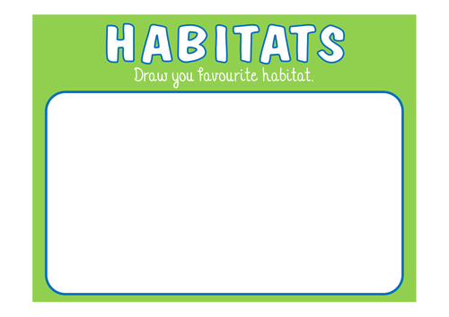HABITATS ANIMALS SCIENCE RESOURCES DISPLAY EARLY YEARS KS1-2 WEATHER ...