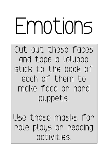 EMOTIONS FEELINGS TEACHING RESOURCES KS1, KS2, KS3 BEHAVIOUR DISPLAY ...