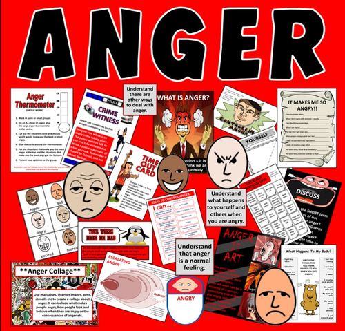 ANGER MANAGEMENT - LESSONS, TEACHING RESOURCES KS2, KS3, KS4 EMOTIONS ...