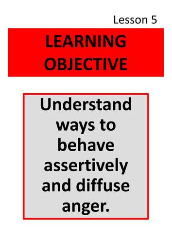 ANGER MANAGEMENT - LESSONS, TEACHING RESOURCES KS2, KS3, KS4 EMOTIONS ...