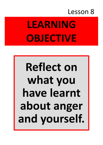 ANGER MANAGEMENT - LESSONS, TEACHING RESOURCES KS2, KS3, KS4 EMOTIONS ...