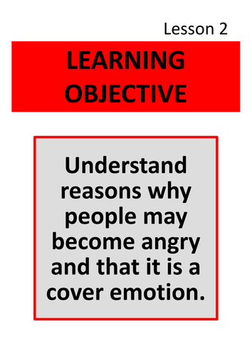 ANGER MANAGEMENT - LESSONS, TEACHING RESOURCES KS2, KS3, KS4 EMOTIONS ...