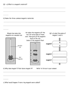 Magnetism Revision Slides and Worksheet | Teaching Resources