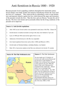 Anti-Semitism in Russia 1880 - 1920 | Teaching Resources