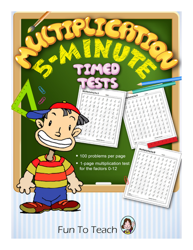 Multiplication Timed Tests - Assessment - Multiplication Practice ...