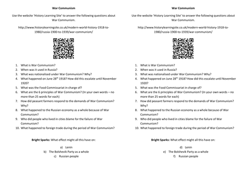 Russian Revolution Year 12 Lesson Bundle | Teaching Resources