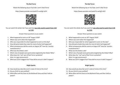 Russian Revolution Year 12 Lesson Bundle | Teaching Resources