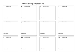 Algebra Linear Graphs Dancing Aerobics Super Fun Activity | Teaching ...