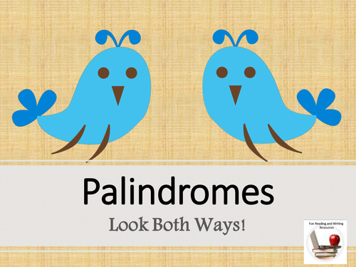 Palindromes PowerPoint | Teaching Resources
