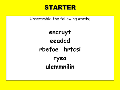 Chronology - History Skills | Teaching Resources