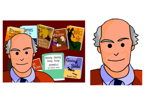 ROALD DAHL - AUTHOR - TEACHING RESOURCES LITERACY ENGLISH DISPLAY ...