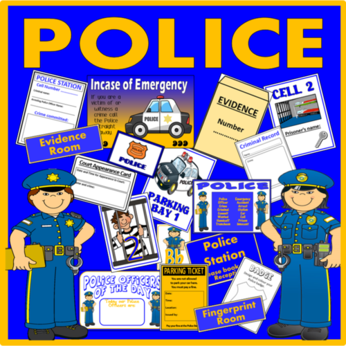 *ROLE PLAY BUNDLE* PEOPLE WHO HELP US, POLICE, POST OFFICE, FIREMEN ...