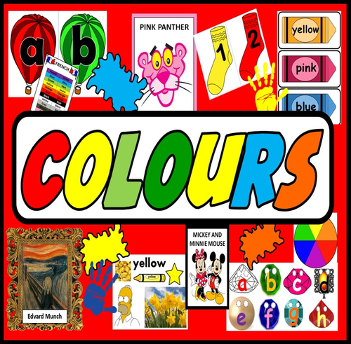 COLOURS TEACHING RESOURCES DISPLAY ART DISPLAY EARLY YEARS EYFS KEY ...