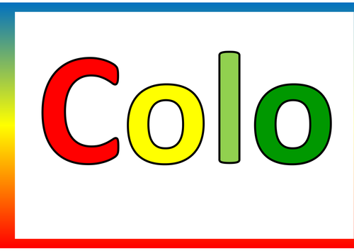 COLOURS TEACHING RESOURCES DISPLAY ART DISPLAY EARLY YEARS EYFS KEY ...