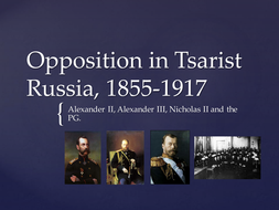 Tsarist and Communist Russia 1855-1917 Revision Resources and ...