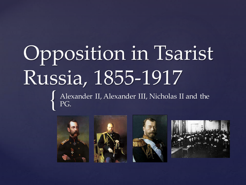 Tsarist and Communist Russia 1855-1917 Revision Resources and ...