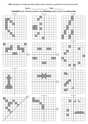 Year 4: Symmetry (Lesson 5) by - UK Teaching Resources - TES