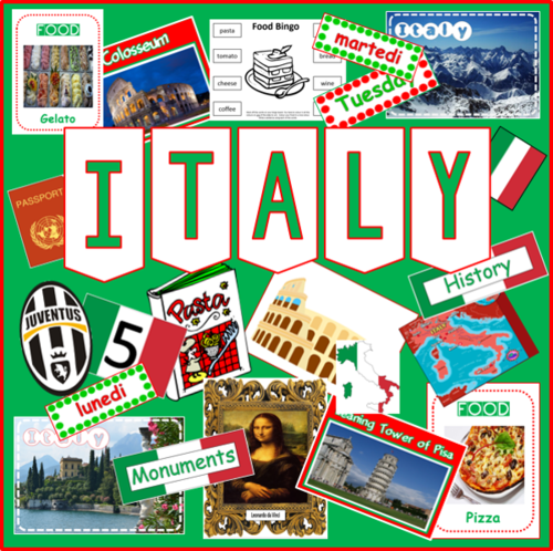 *ITALIAN LANGUAGE BUNDLE* ITALY CULTURE, DIVERSITY, LANGUAGE POSTERS ...