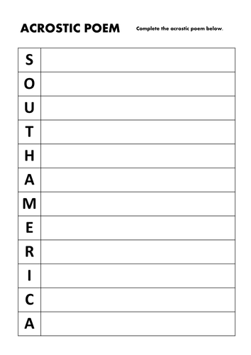 SOUTH AMERICA- RESOURCES LANGUAGE GEOGRAPHY FEATURES DISPLAY SPANISH ...
