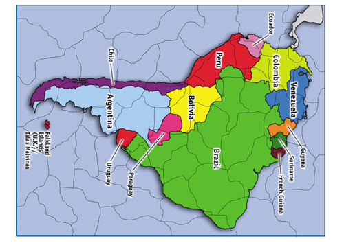 SOUTH AMERICA- RESOURCES LANGUAGE GEOGRAPHY FEATURES DISPLAY SPANISH ...