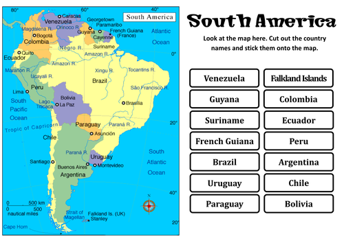 SOUTH AMERICA- RESOURCES LANGUAGE GEOGRAPHY FEATURES DISPLAY SPANISH ...