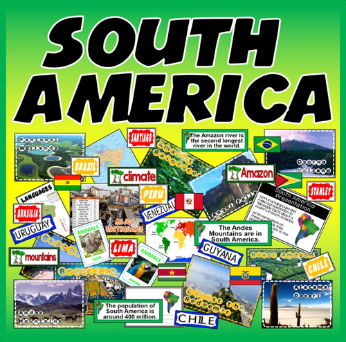 *GEOGRAPHY BUNDLE* USA, SOUTH AMERICA, CANADA, BRAZIL, MEXICO - 5 PACKS ...