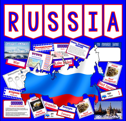 RUSSIA RUSSIAN CULTURE DIVERSITY TEACHING RESOURCES LANGUAGE GEOGRAPHY ...
