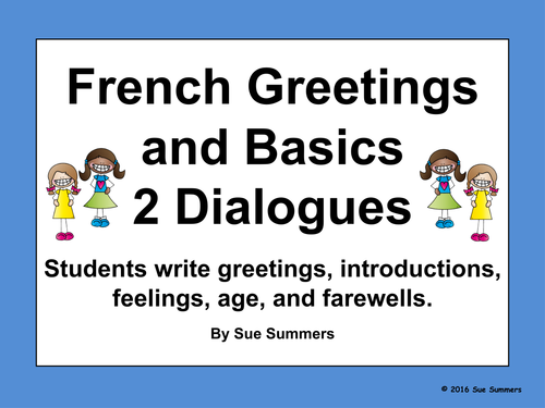 French Greetings and Leave Takings Bundle | Teaching Resources
