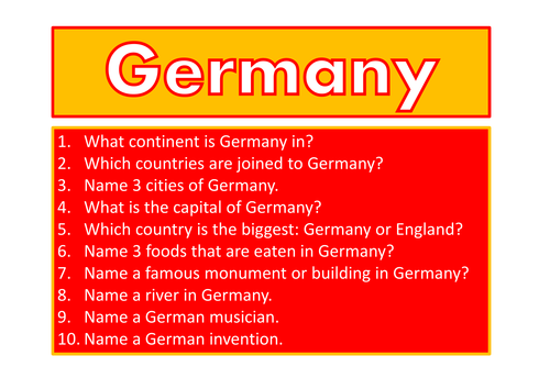 GERMANY TEACHING RESOURCES -GEOGRAPHY MAPS GERMAN LANGUAGE CULTURE ...