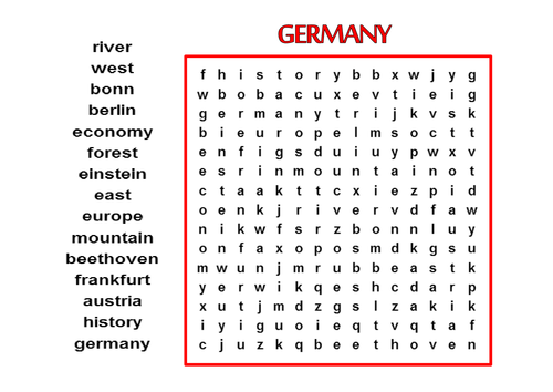 GERMANY TEACHING RESOURCES -GEOGRAPHY MAPS GERMAN LANGUAGE CULTURE ...
