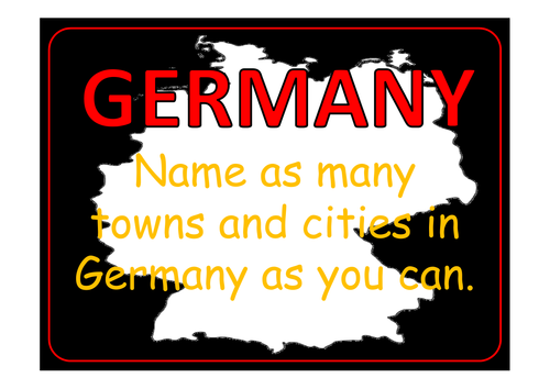 GERMANY TEACHING RESOURCES -GEOGRAPHY MAPS GERMAN LANGUAGE CULTURE ...