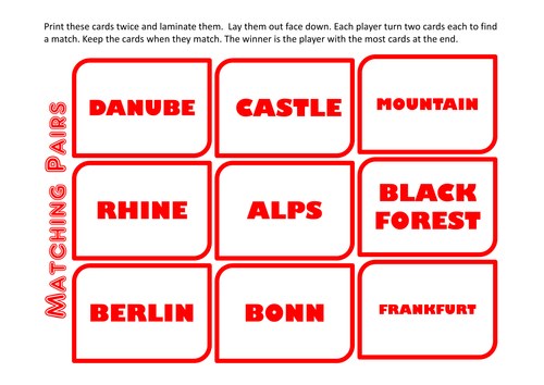 GERMANY TEACHING RESOURCES -GEOGRAPHY MAPS GERMAN LANGUAGE CULTURE ...